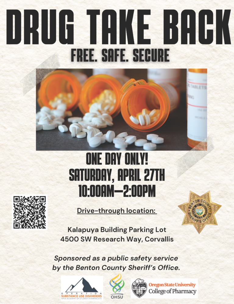2024 Drug Take Back Event - Benton County Sheriff's Office, Oregon